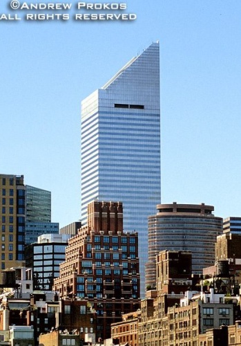 View of Citicorp Tower - Framed Photograph by Andrew Prokos