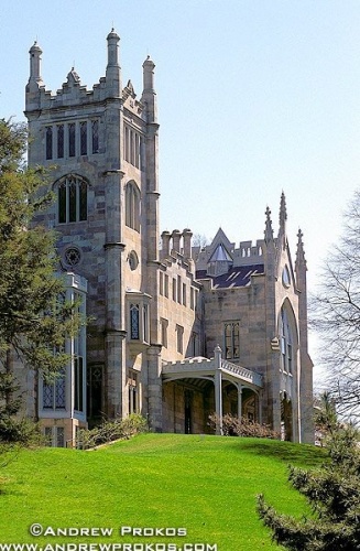Lyndhurst Manor, Hudson Valley - Framed Photograph by Andrew Prokos