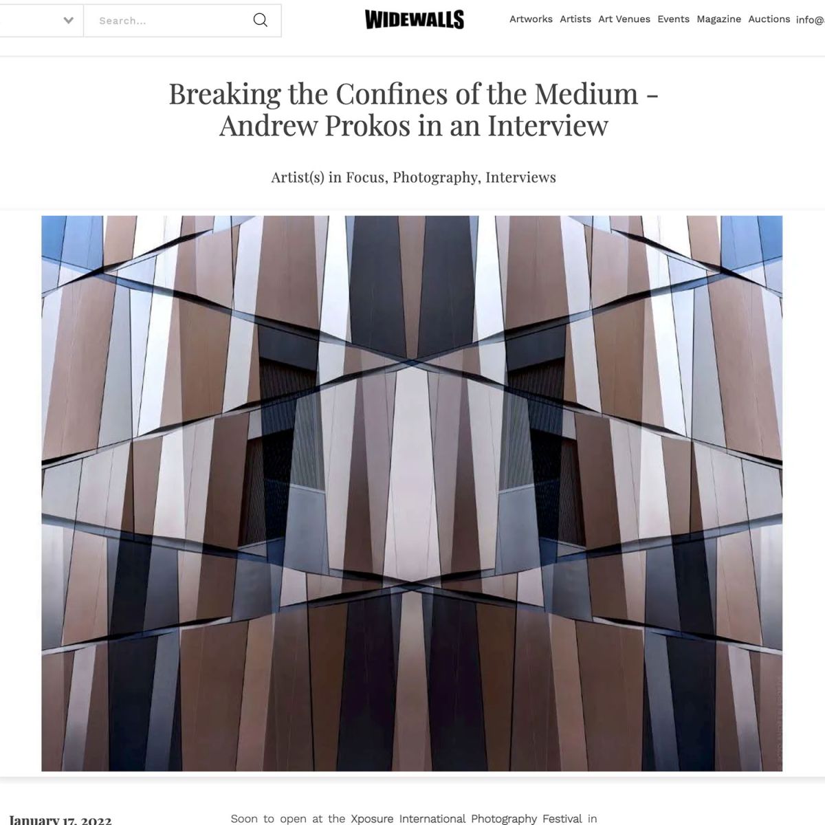 Abstract Photography as Contemporary Fine Art - Photographer Andrew Prokos