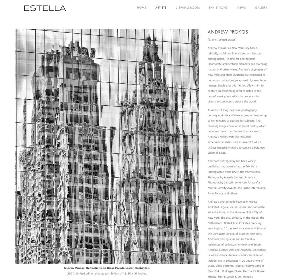 Exhibitions & Awards - Photographer Andrew Prokos