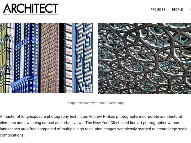 Published Work + Interviews - Photographer Andrew Prokos