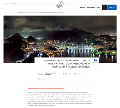 ArchiSearch Interview - Andrew Prokos Fine Art Photography