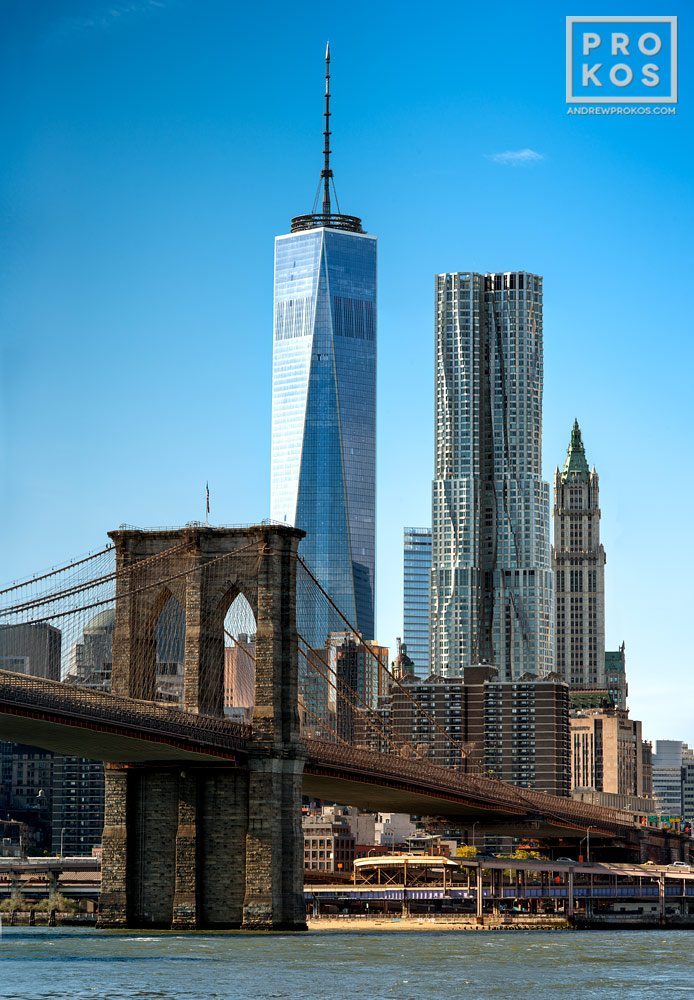 Brooklyn Bridge and Lower Manhattan Skyscrapers - High-Definition Fine ...