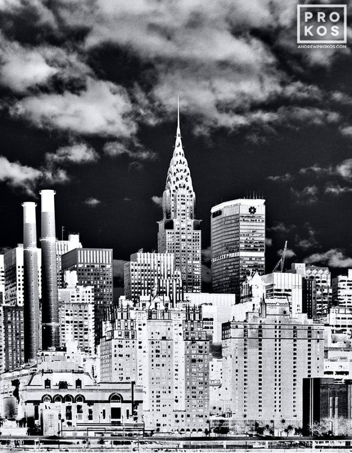 Inverted Chrysler - Limited Edition Photograph by Andrew Prokos