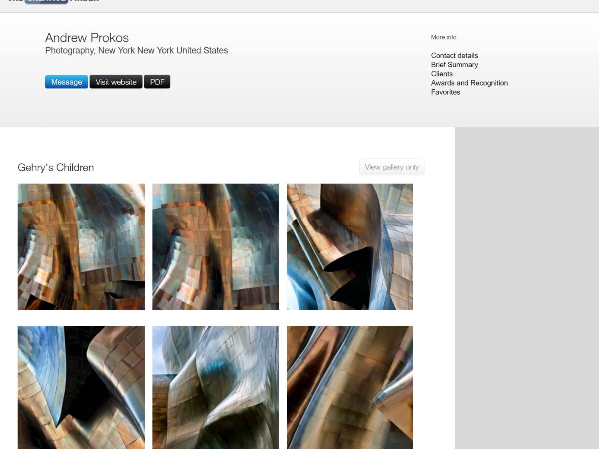 Published Work + Interviews - Photographer Andrew Prokos