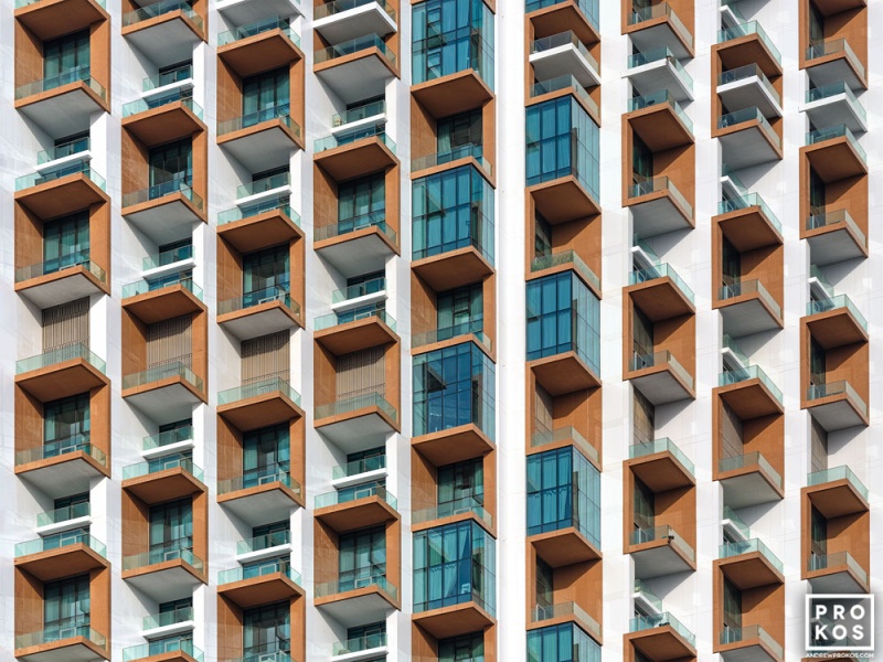 Modernist Balconies, Dubai - Fine Art Architectural Photo by Andrew Prokos