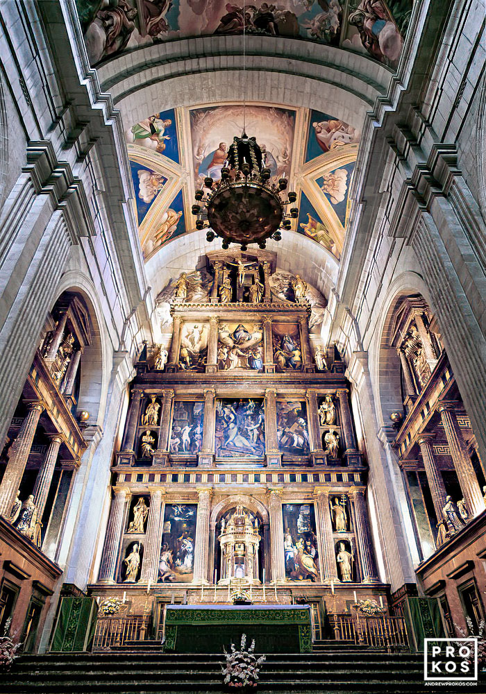 Royal Basilica Interior, El Escorial - Spain Photography - PROKOS