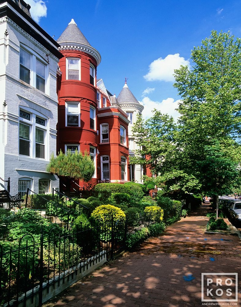Victorian Row Houses, Georgetown - Washington DC Photography - PROKOS