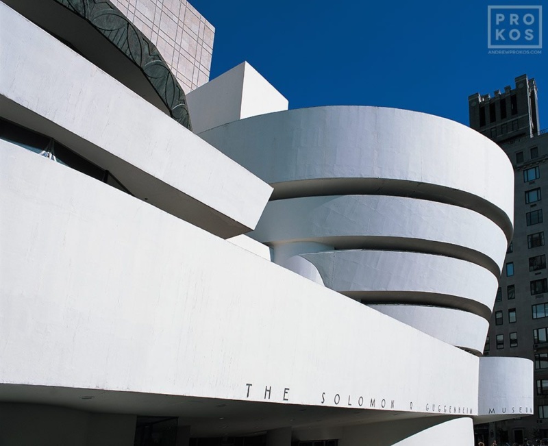 Guggenheim Museum Exterior I - Framed Photograph by Andrew Prokos