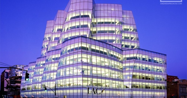 View of the IAC Building at Dusk - Fine Art Architectural Photo / Print ...