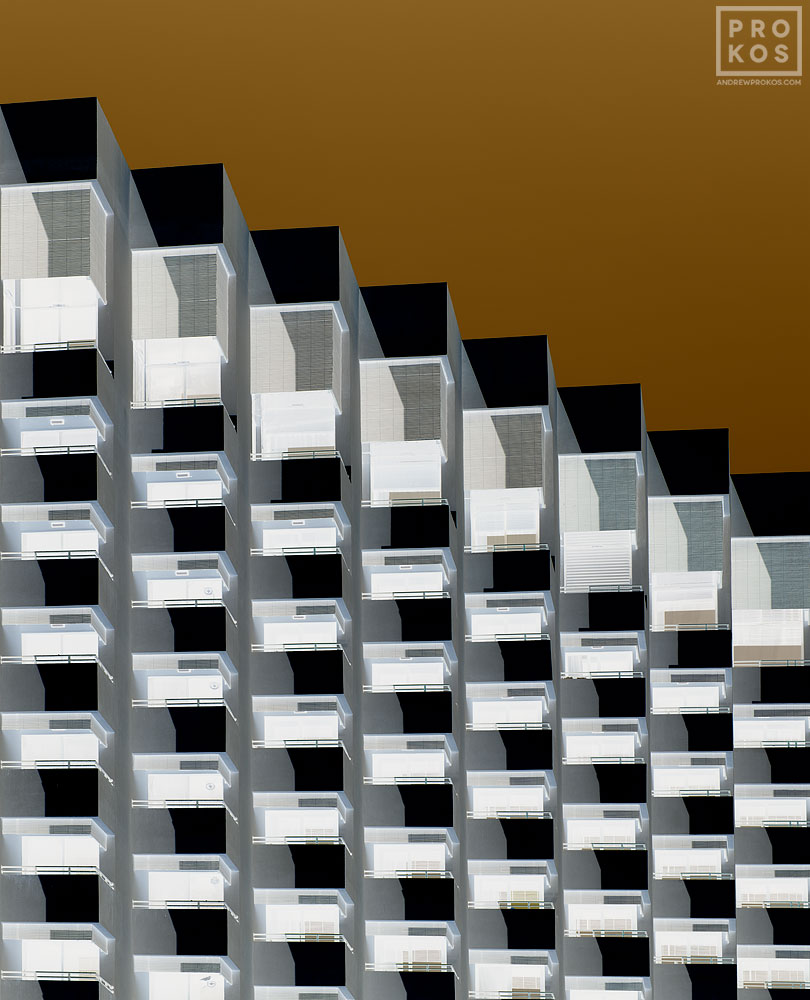 Inverted - ZigZag Facade #1, Dubai - Fine Art Photography by Andrew Prokos