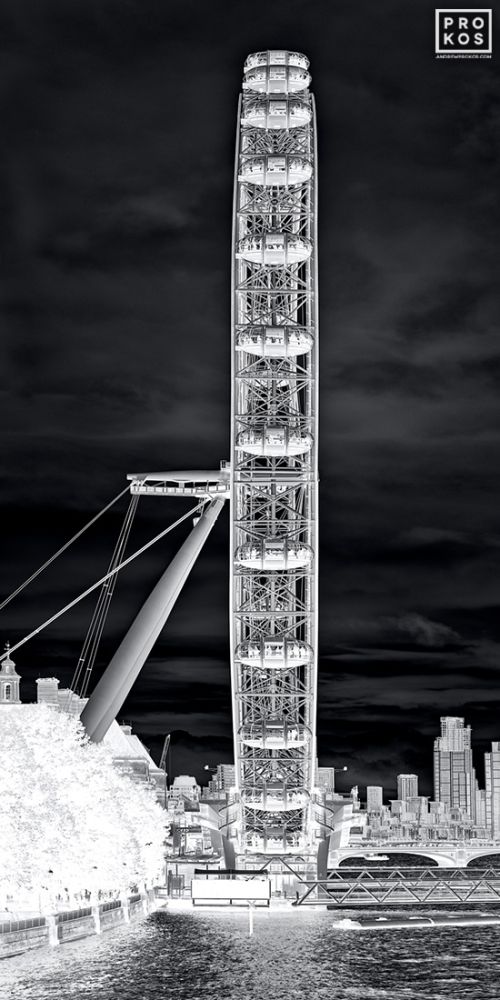 Inverted Eye I - Negative-Image B&W Photography - PROKOS