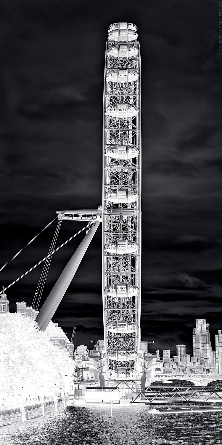 Inverted - Negative-Image B&W Photo Series by Andrew Prokos