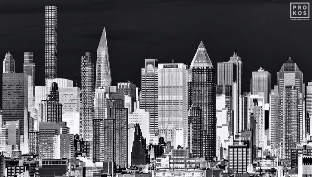 Inverted Midtown Towers - Limited Edition Photograph by Andrew Prokos