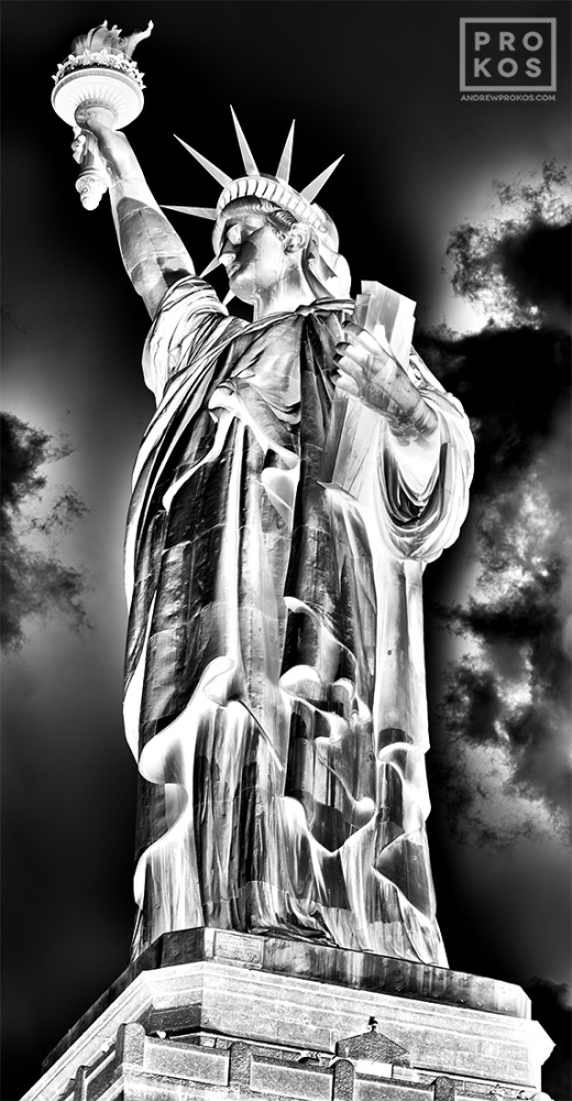 Inverted Liberty - Limited Edition Photograph by Andrew Prokos