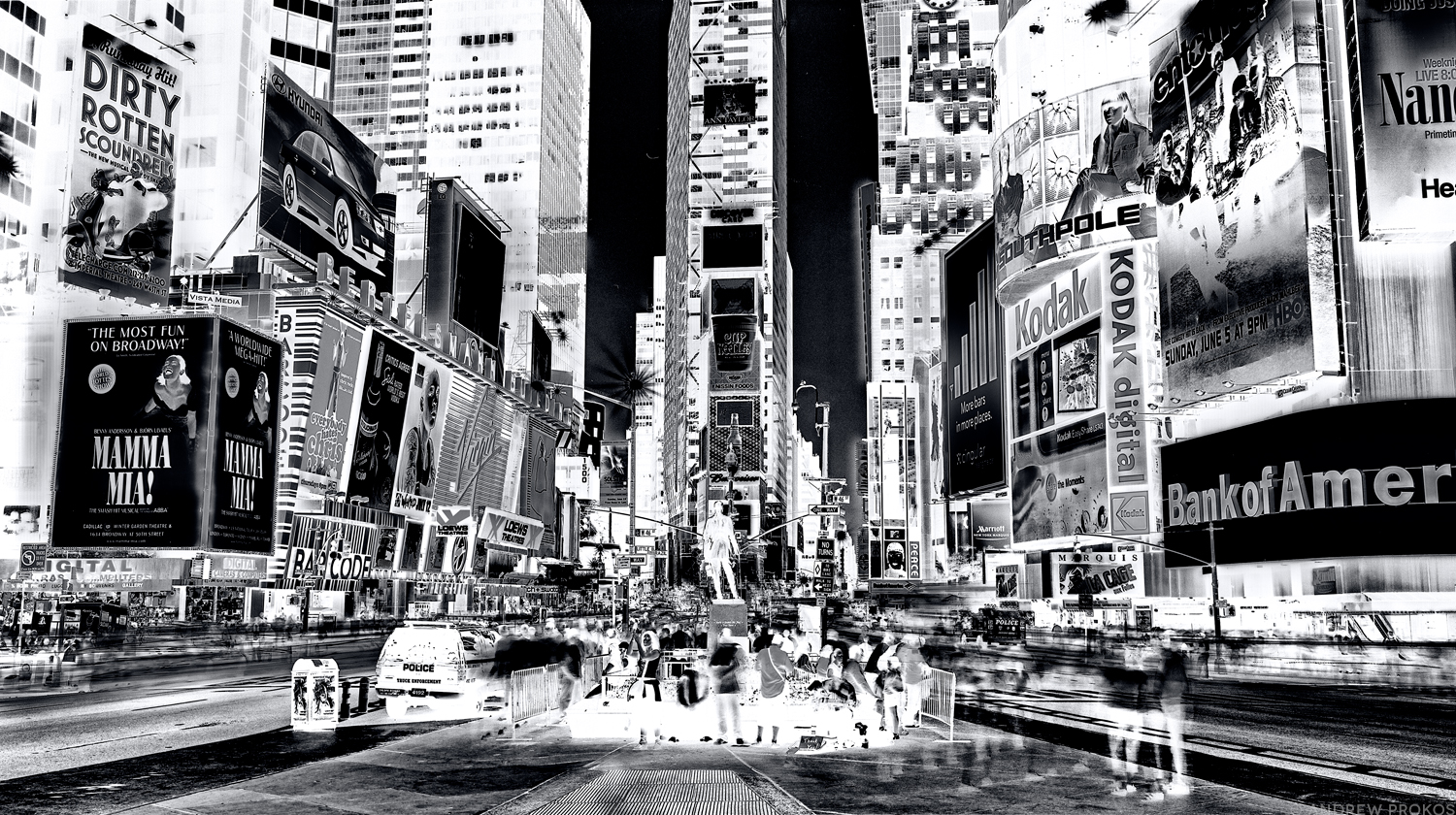 Inverted - Negative-Image B&W Photo Series by Andrew Prokos