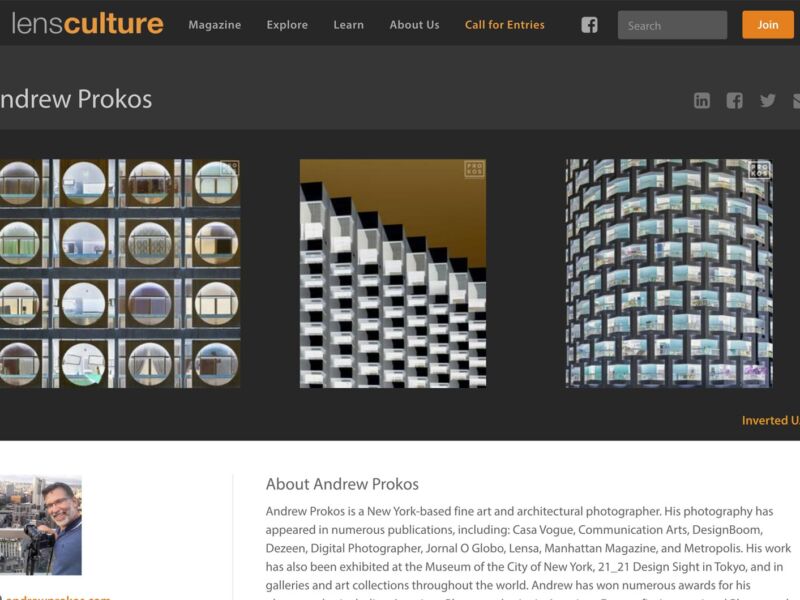 Published Work + Interviews - Photographer Andrew Prokos