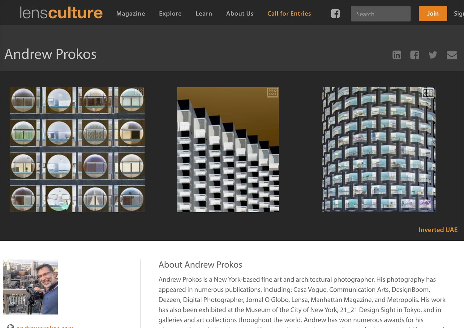 Inverted UAE Published at LensCulture - Photographer Andrew Prokos