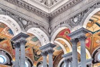Library of Congress Stained Glass Ceiling - Fine Art Photo by Andrew Prokos