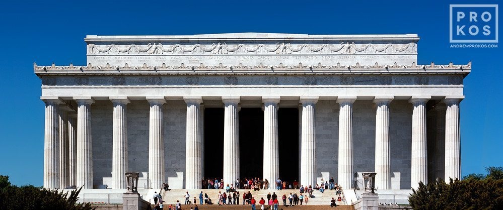 Panoramic View of Lincoln Memorial - Washington DC Photography - PROKOS