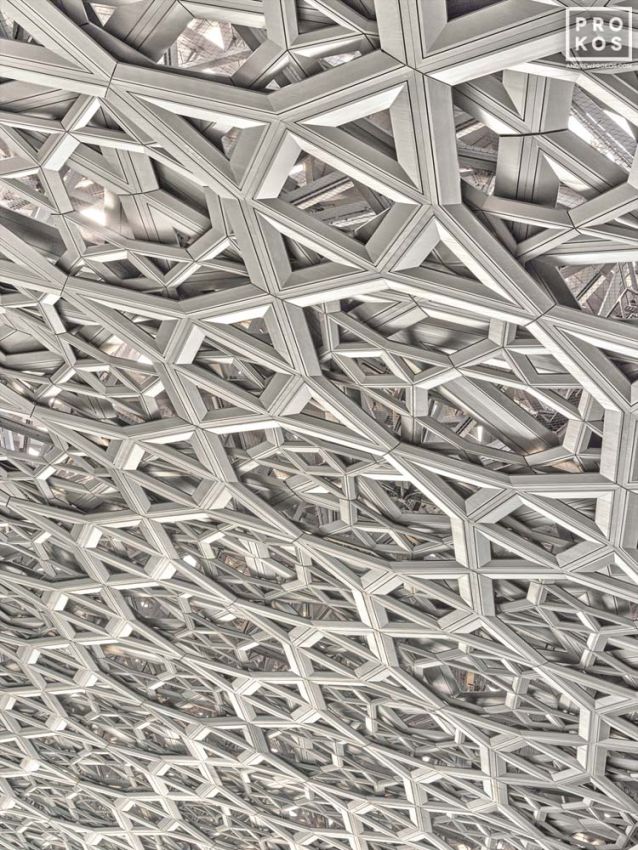 Dome Nexus #4, Louvre Abu Dhabi - Art Photo by Andrew Prokos