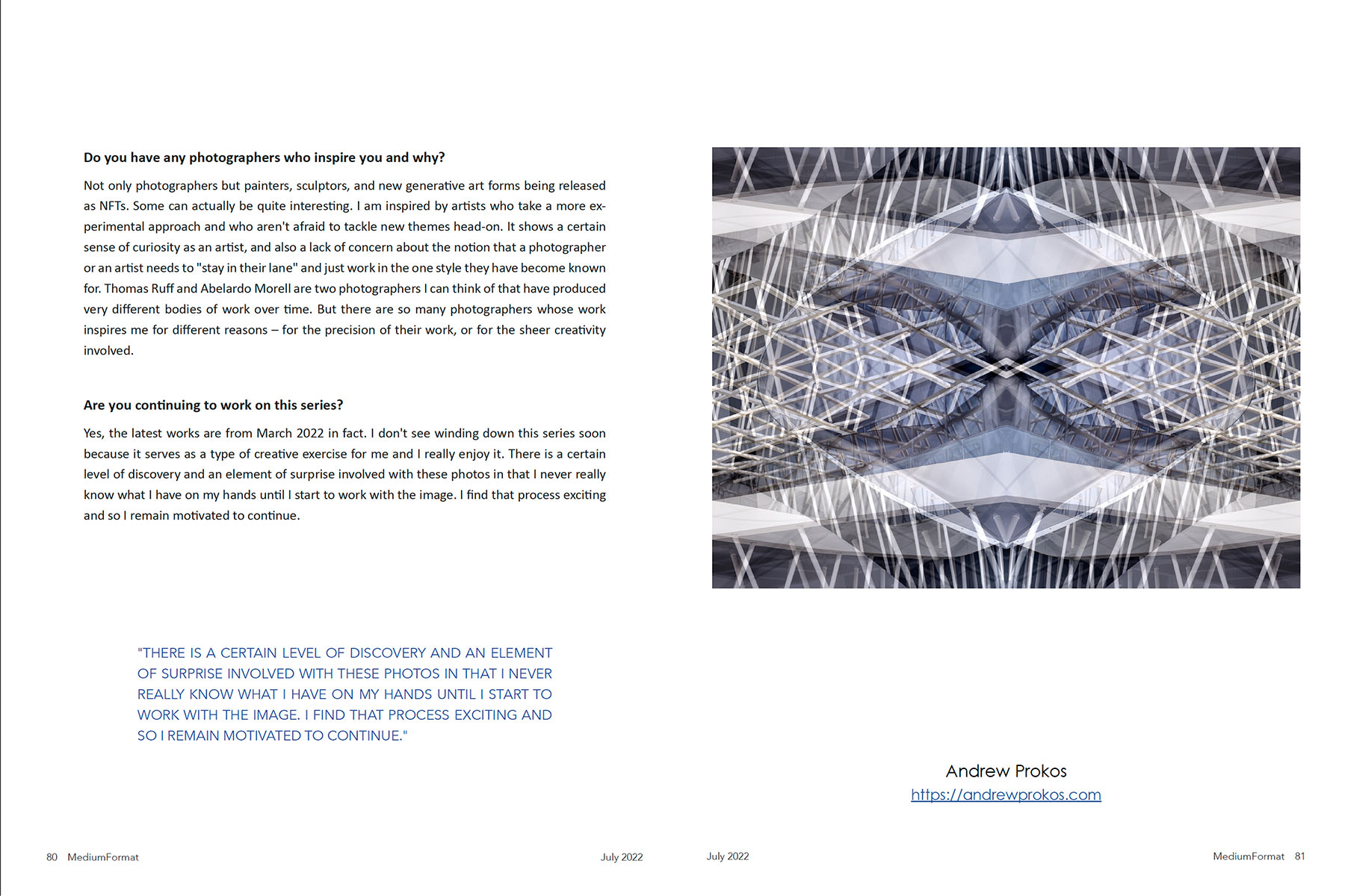 Medium Format Magazine July 2022 Issue - Press & Publications