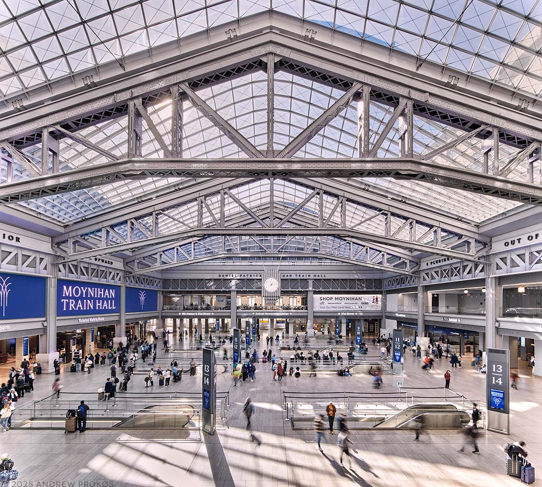 Moynihan Train Hall - Interior View #1 - Architectural Photography - PROKOS