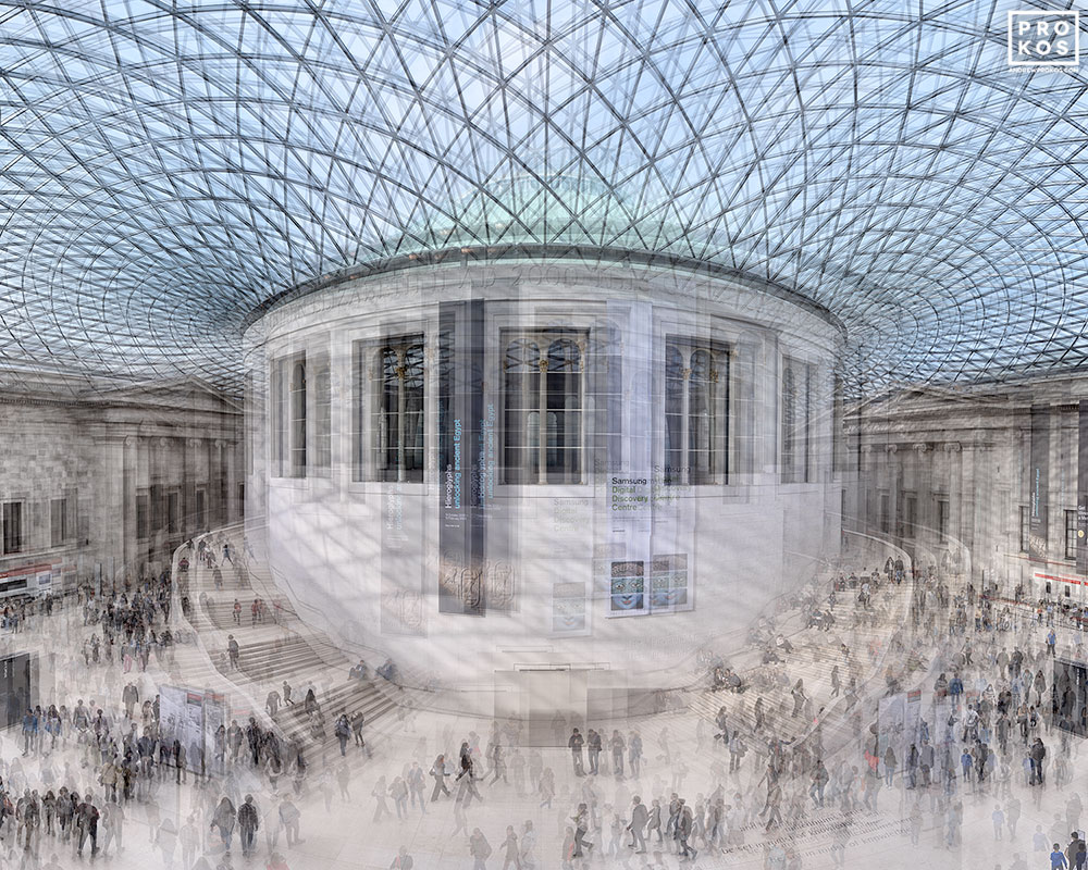 British Museum - Multiple-Exposure Photography by Andrew Prokos