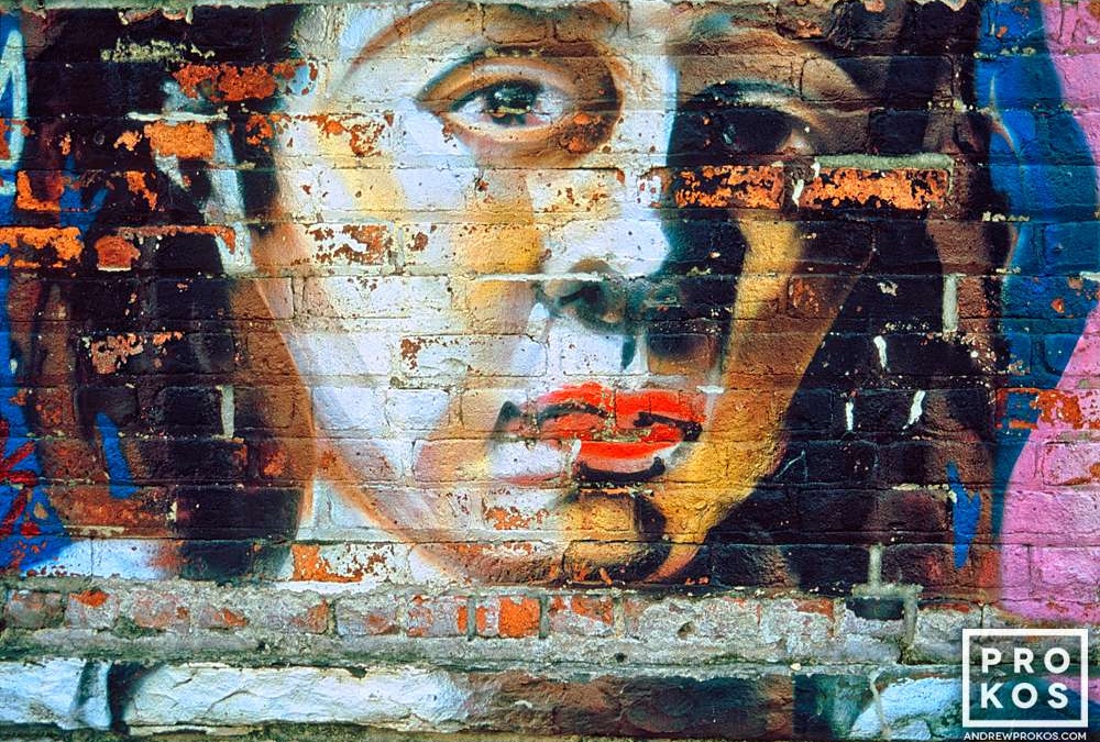 Graffiti Girls Mural - Framed Photograph by Andrew Prokos