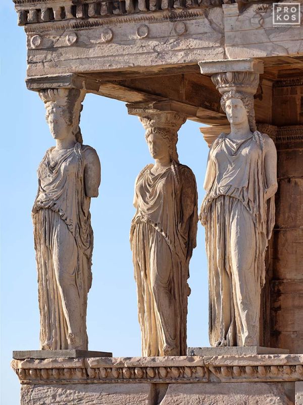 Erechtheion Caryatids, Acropolis - Fine Art Photo by Andrew Prokos