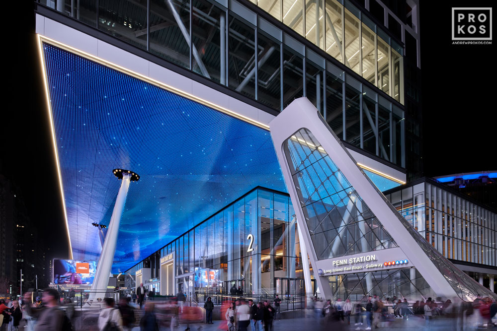 View of Penn District at Night, NYC II - Night Photography - PROKOS