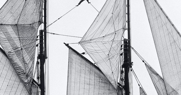 Rigging the Mainsail - Fine Art Photo by Andrew Prokos