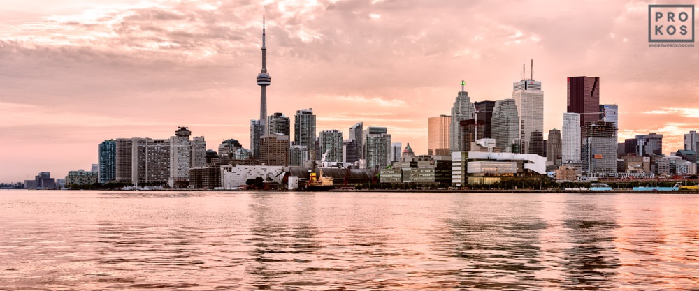 Panoramic Skyline of Toronto at Sunset - Fine Art Photo - PROKOS