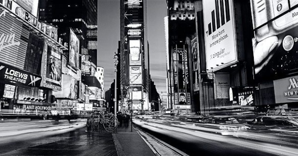 Panoramic View of Times Square at Dusk - Fine Art Photo / Print by ...