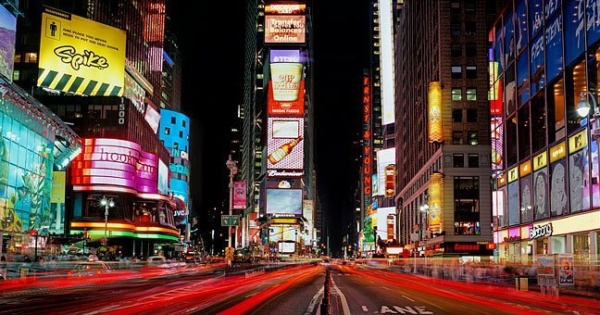 Panoramic View of Times Square at Night III - Fine Art Photo by Andrew ...