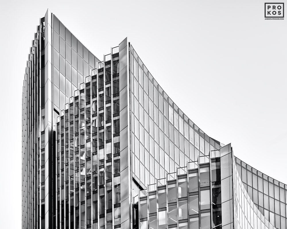 Willis Building Curves - Black & White Architectural Photo - PROKOS